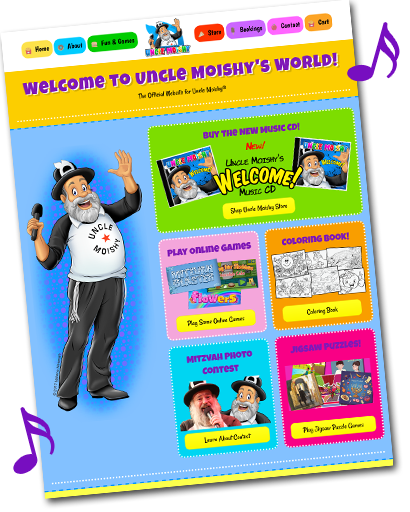 Advertise with Uncle Moishy - Uncle Moishy's World - The Official Uncle ...